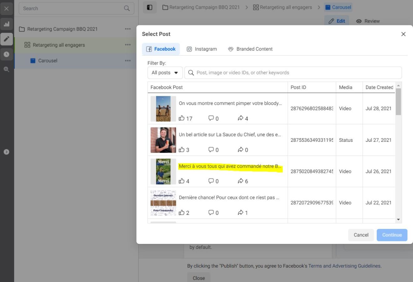 How to edit an already sponsored Facebook post | Brigade Web