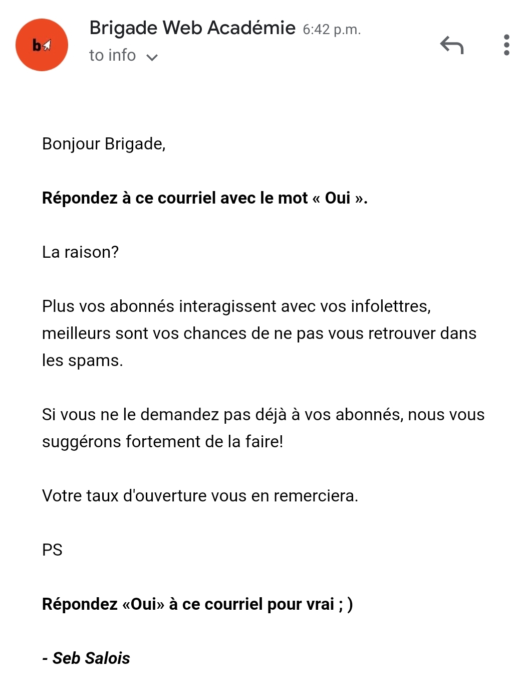 Augmentez votre taux d’ouverture | Brigade Web