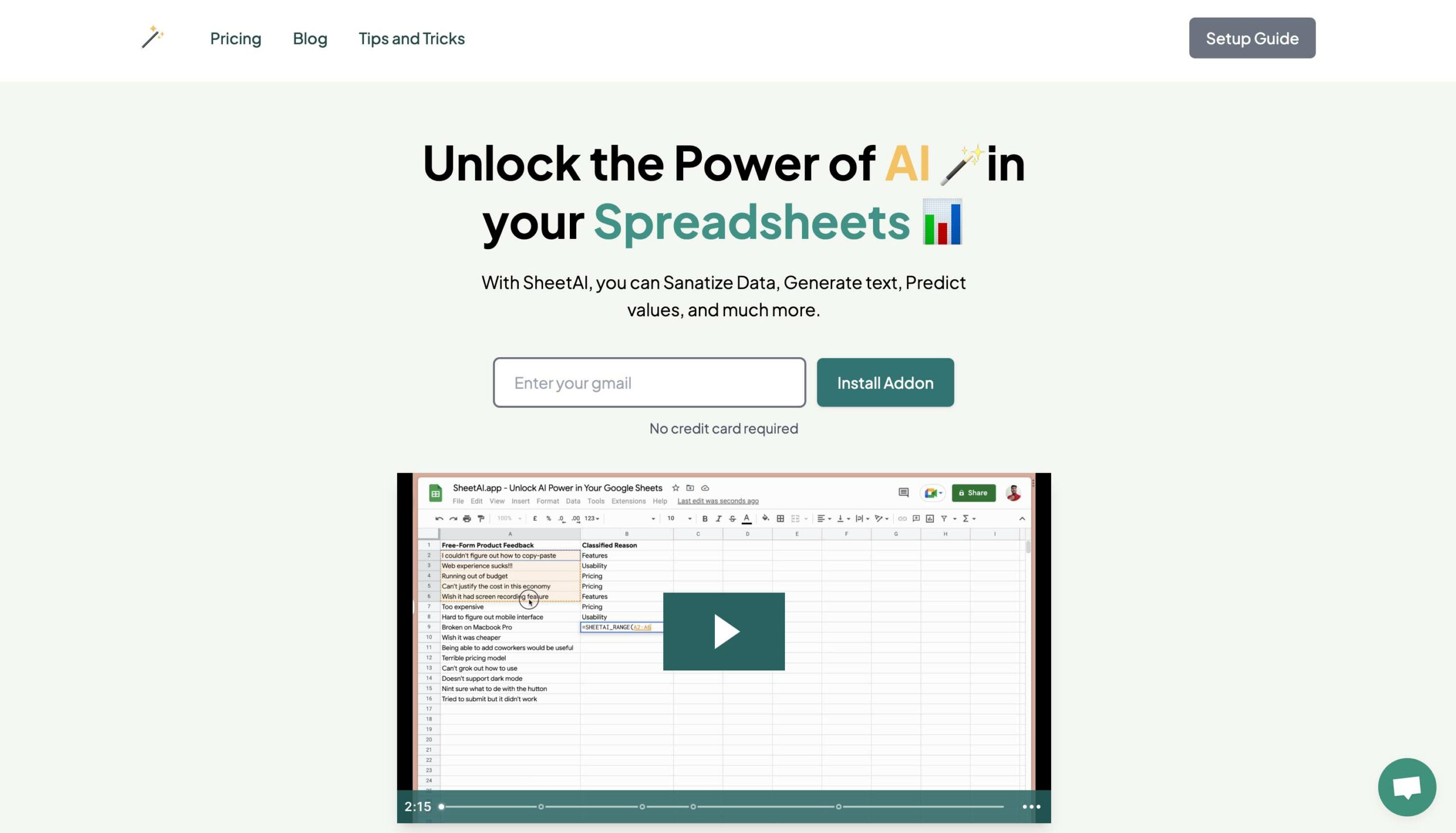 SheetAI | Brigade Web