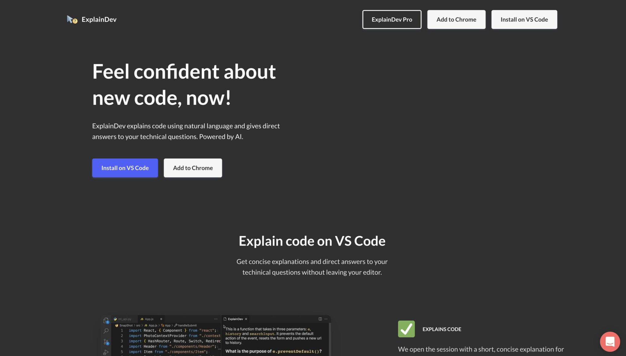 ExplainDev | Brigade Web